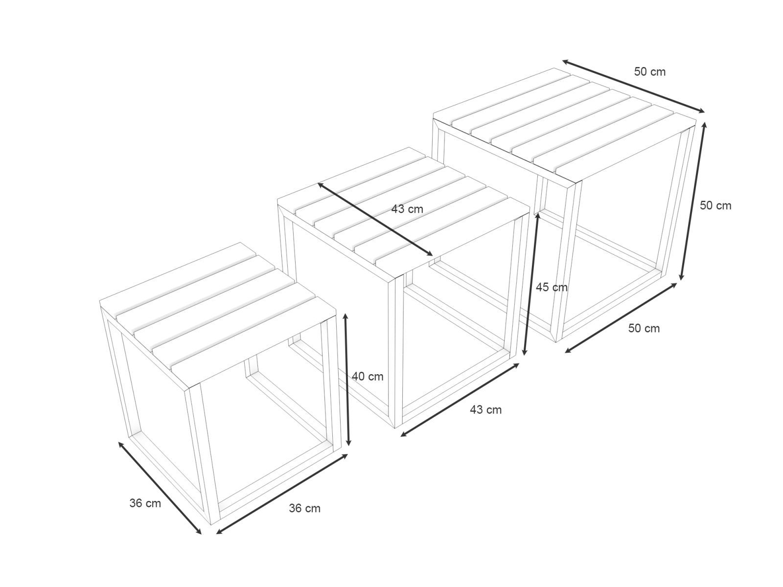 Sleek Line Nest Tables | artelia-design.co.uk