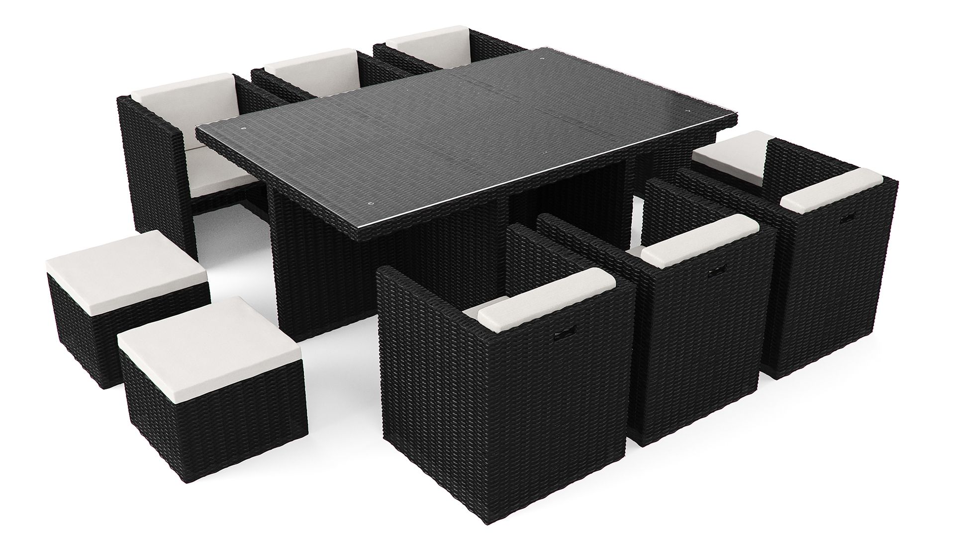 Rattan Cube Dining Set - BOREAS L | artelia-design.co.uk
